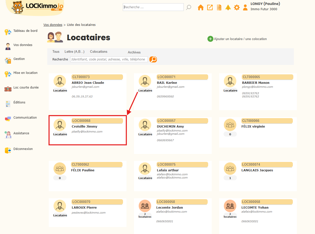 Comment éditer le relevé de compte du locataire sans afficher les ...
